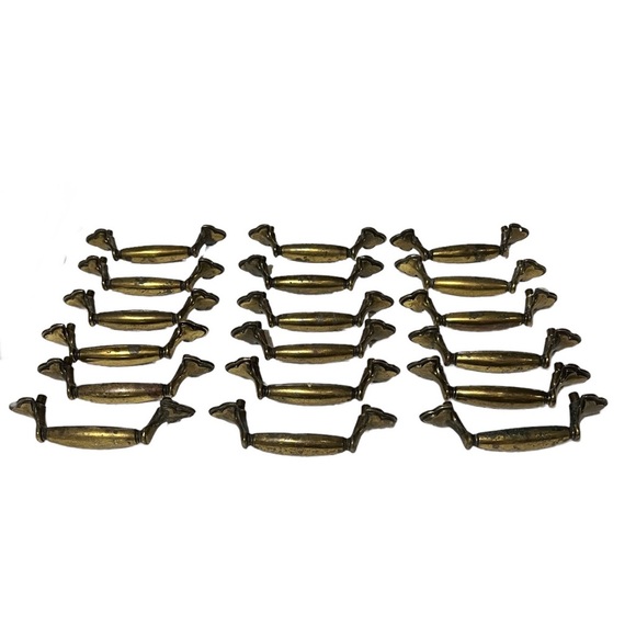 Keeler Brass Co | Other | Vintage Keeler Brass Co Solid Brass Cabinet Drawer Pulls Handles Lot ...